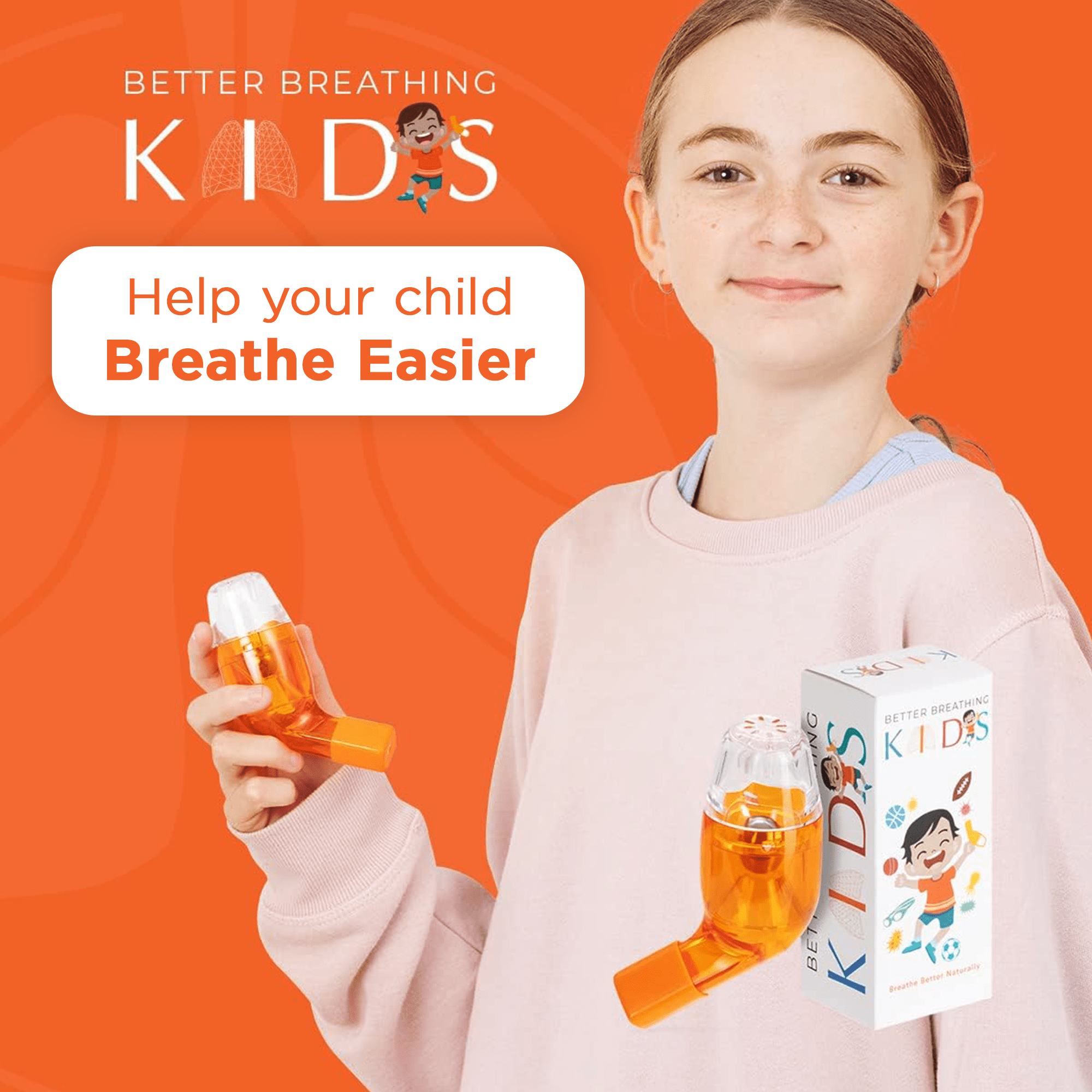 Better Breathing Kids AirPhysio Natural Lung Exerciser Trainer Device ...