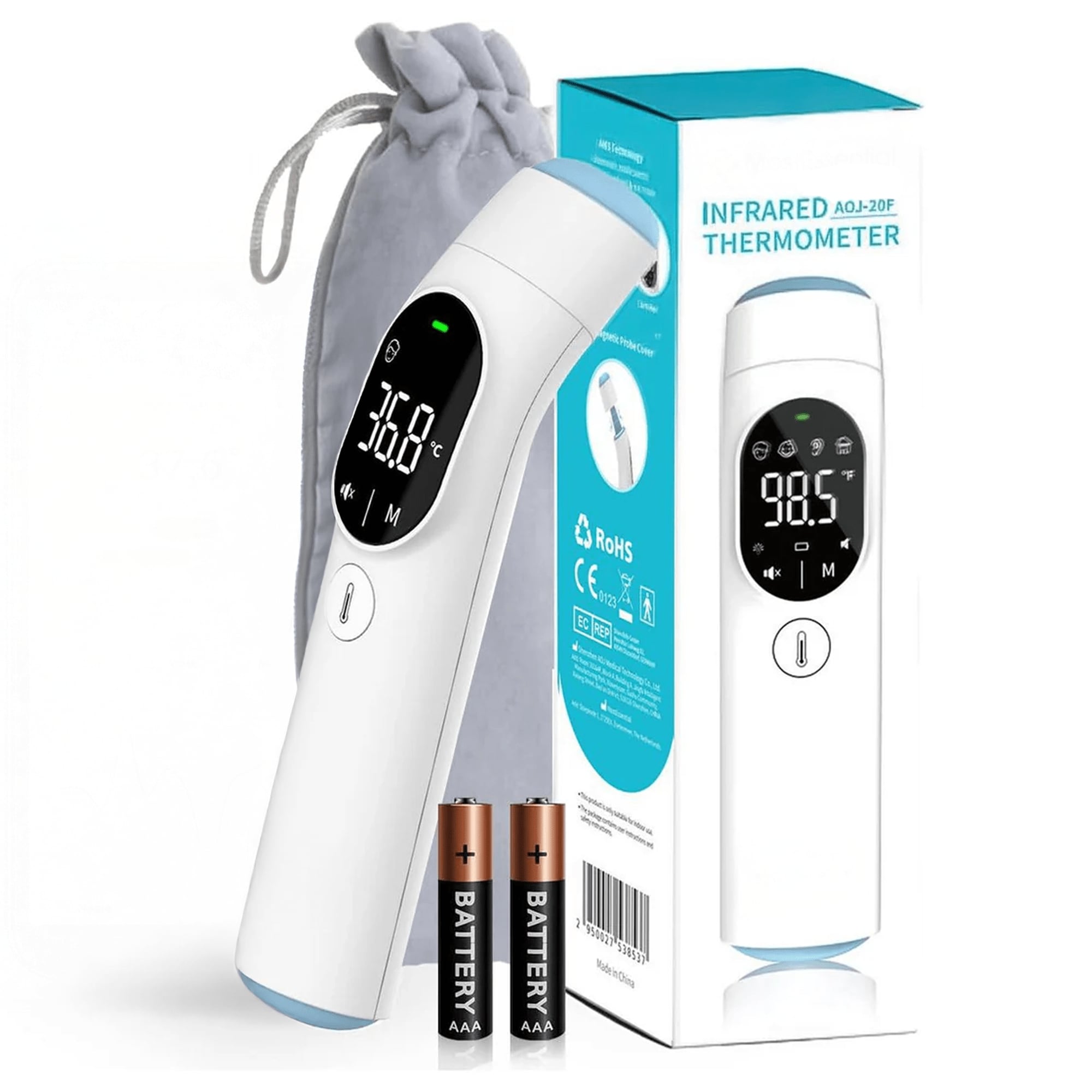 Forehead Ear Smart Thermometer - Fast & Accurate for All Ages – TipTop ...